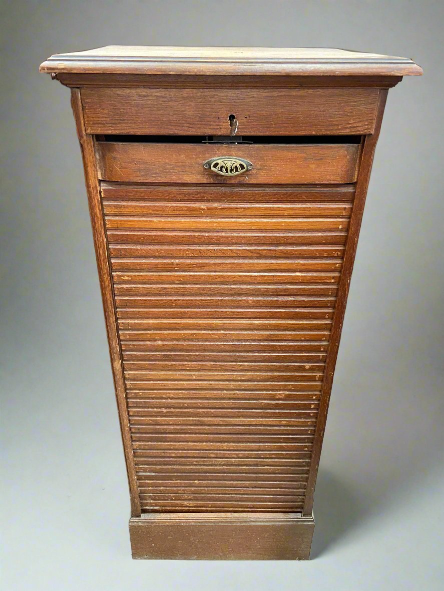 Tambour Fronted Filing Cabinet – Ashwood Props