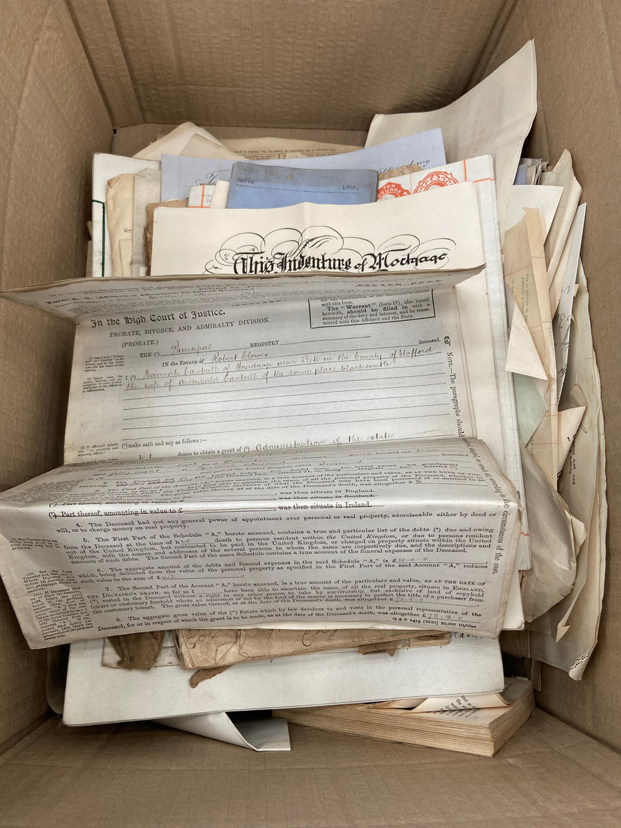 Box of Bumpf Paperwork – Ashwood Props