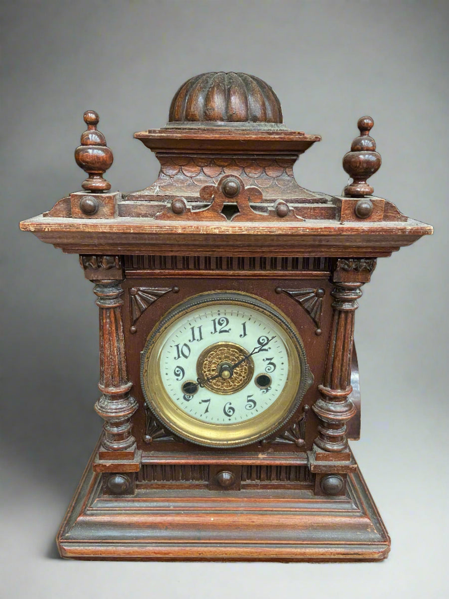 Victorian Black Forest Mantel Clock – Ashwood Props