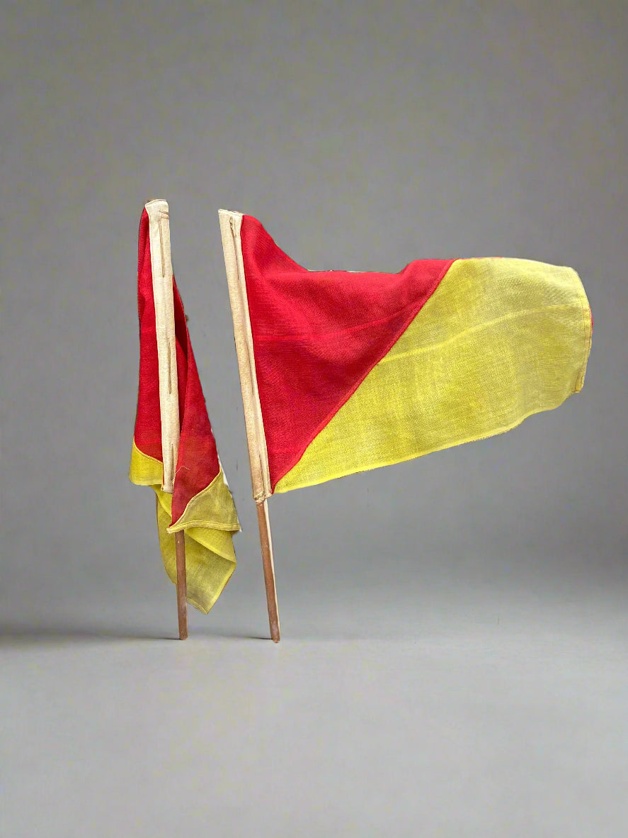 Red and Yellow Hand Flags – Ashwood Props
