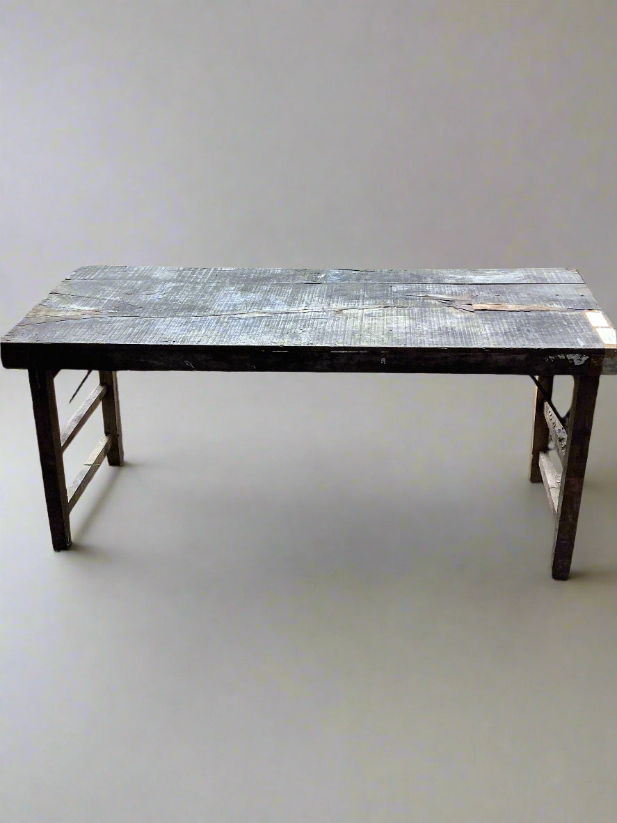 Dark Wood Trestle Table – Ashwood Props