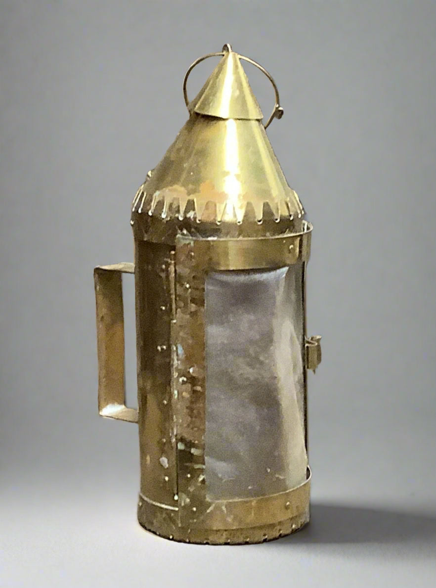Brass Lantern with Rawhide Window – Ashwood Props