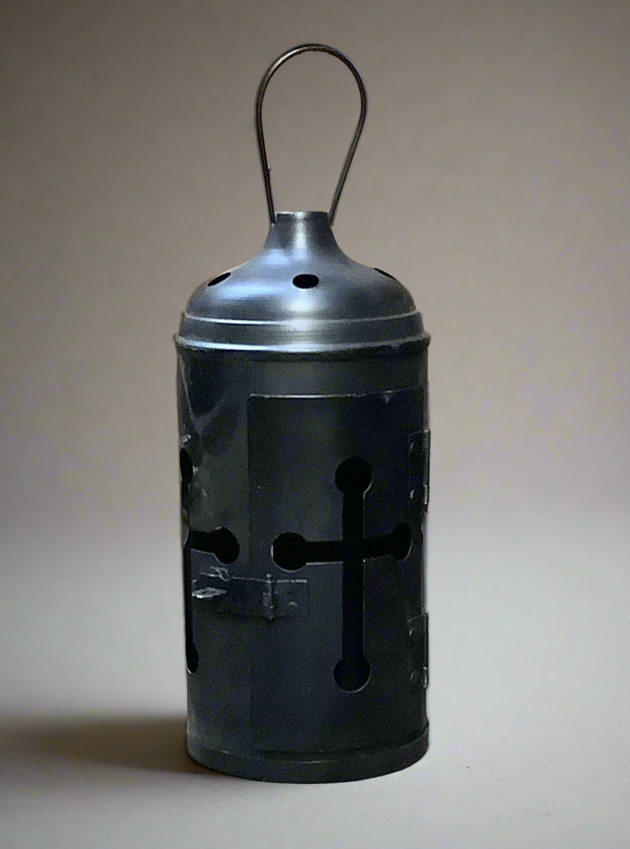 Black Lantern with Cross Design – Ashwood Props