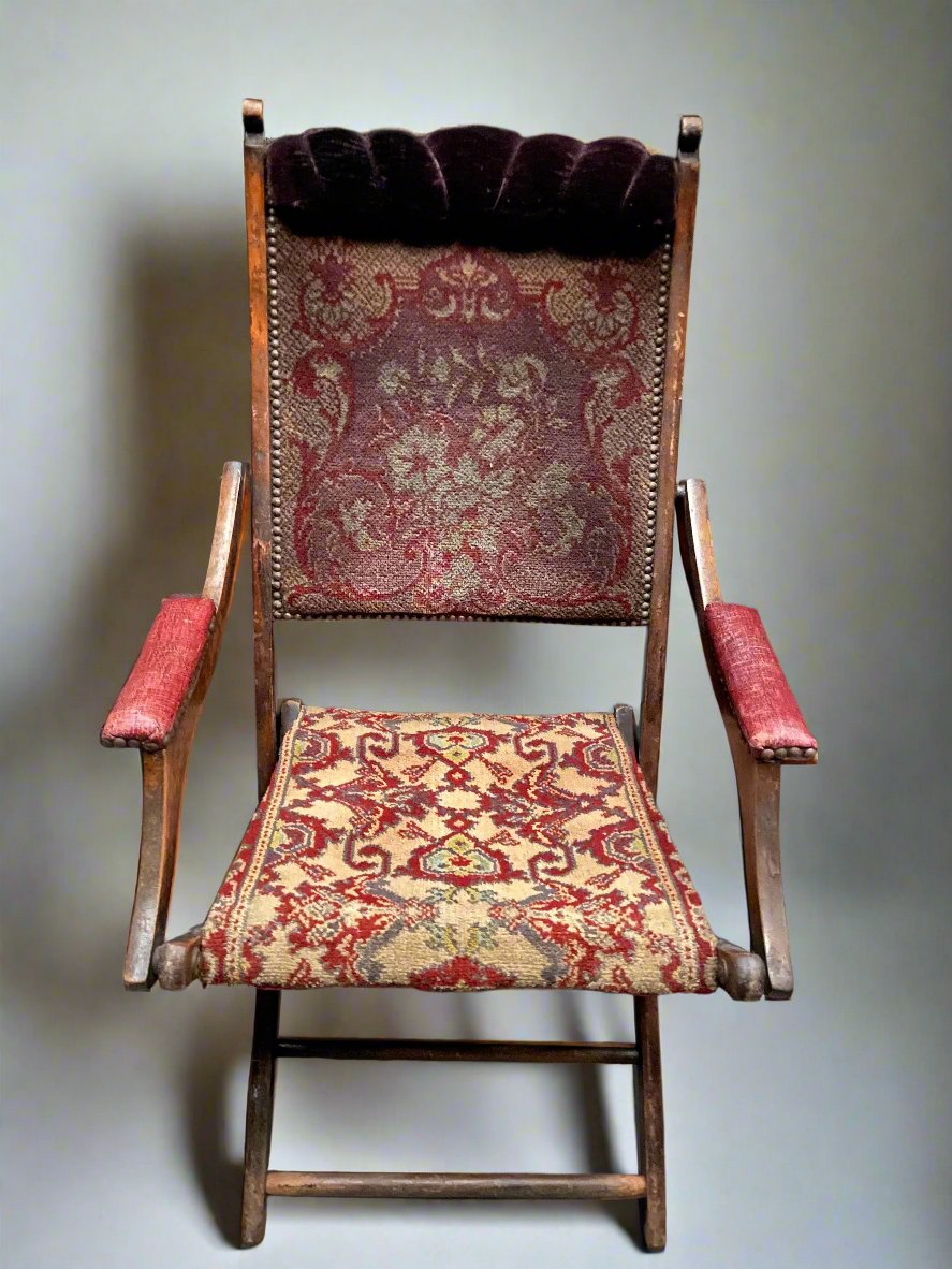 Fold Up Tapestry Chair – Ashwood Props