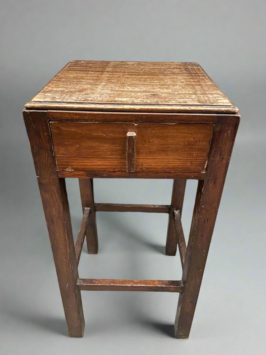 Tall Wooden Bedside Table – Ashwood Props