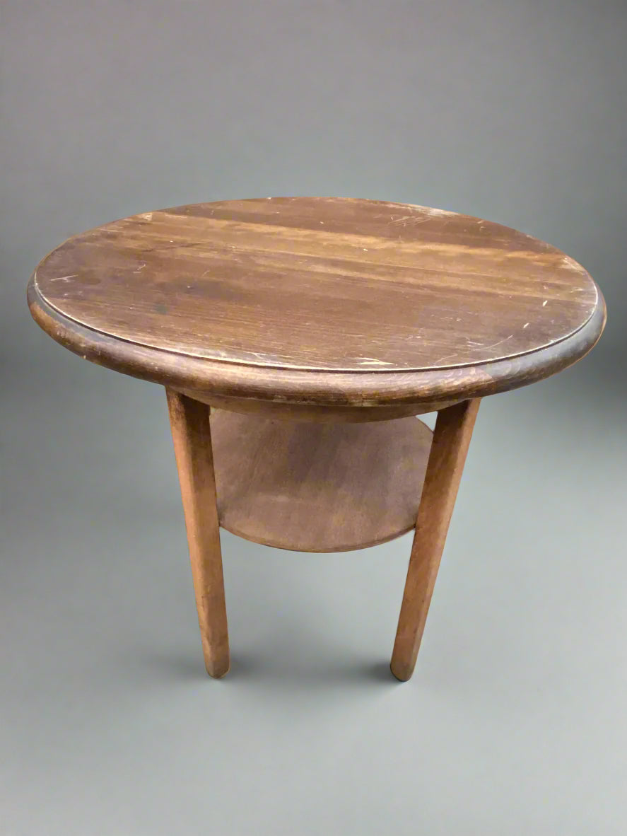 Round Two Tier Wooden Table – Ashwood Props