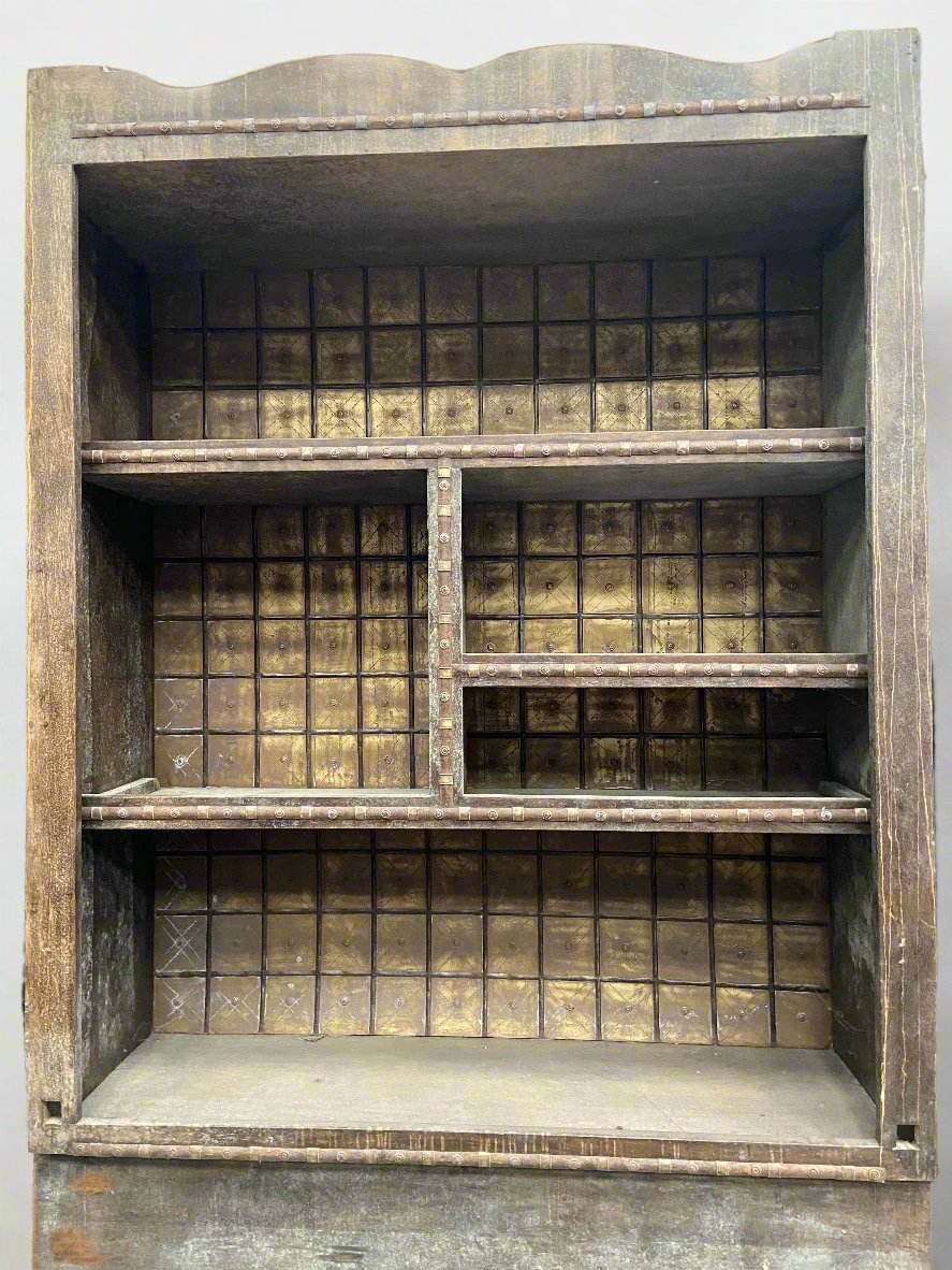 Gold Tile Wooden Bookcase – Ashwood Props