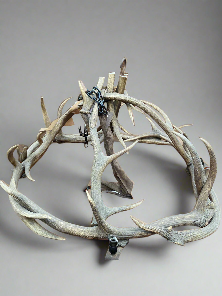 Hanging Antler Sculpture with Candles – Ashwood Props